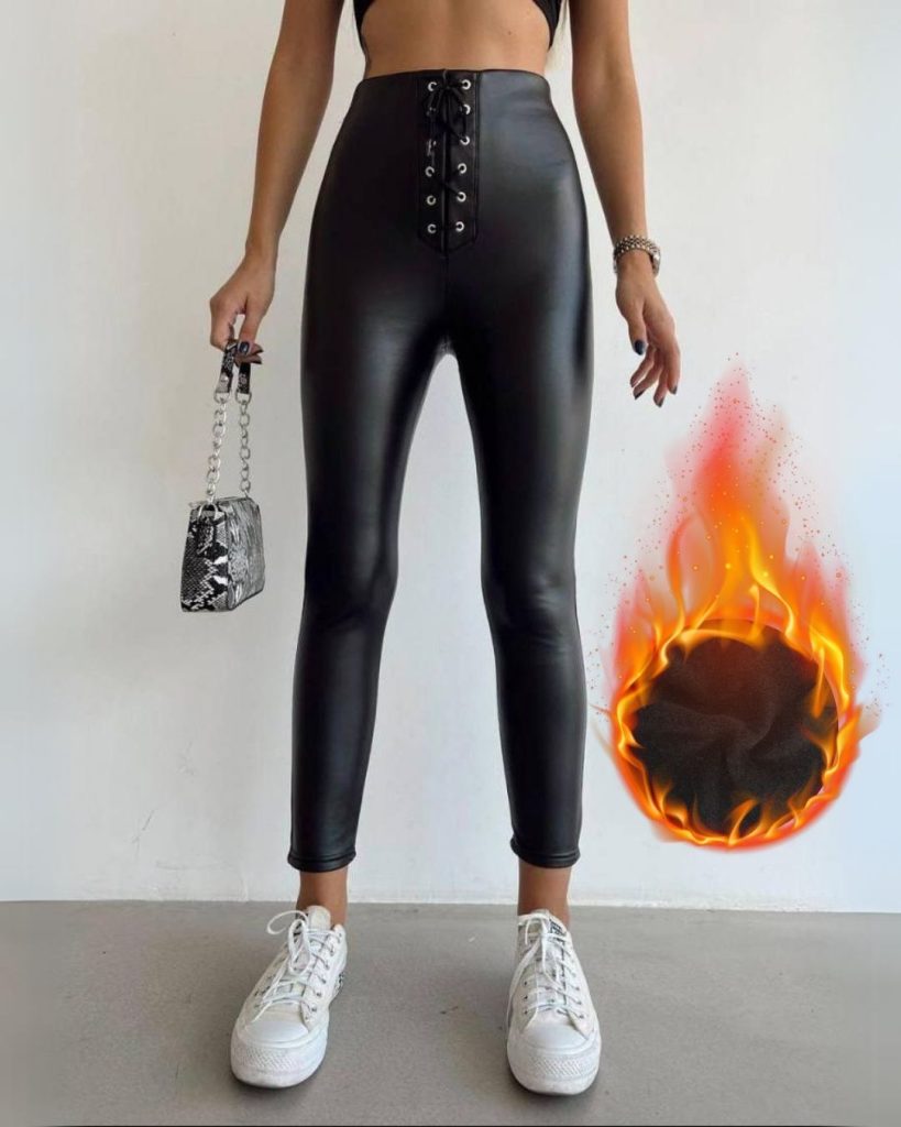 Elegantne Kožne Helanke - Crne - Ženske Helanke - Besplatna Dostava ...